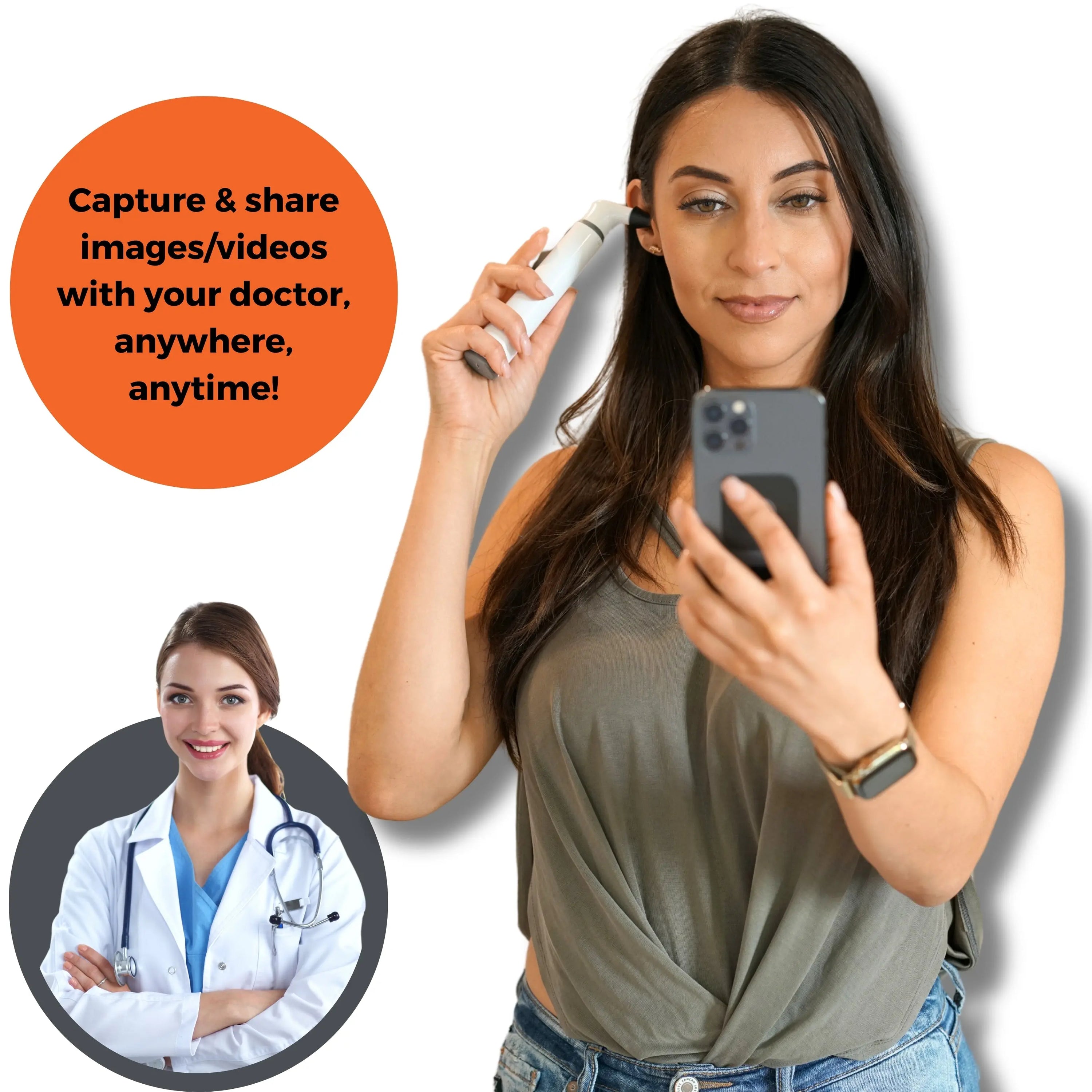 Ear, Nose & Throat Smart Wi-Fi Otoscope With HD Camera - MOBI USA