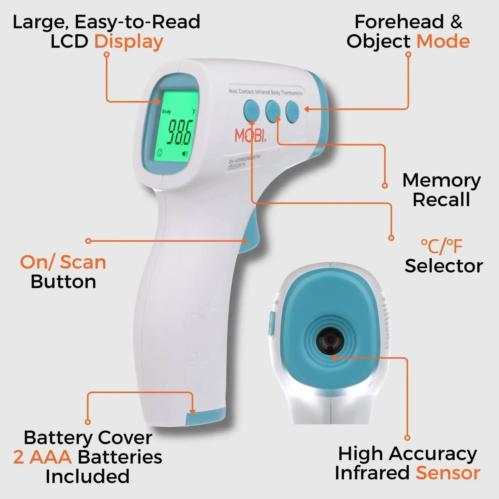 MOBI Digital Non-Contact Thermometer - MOBI USA