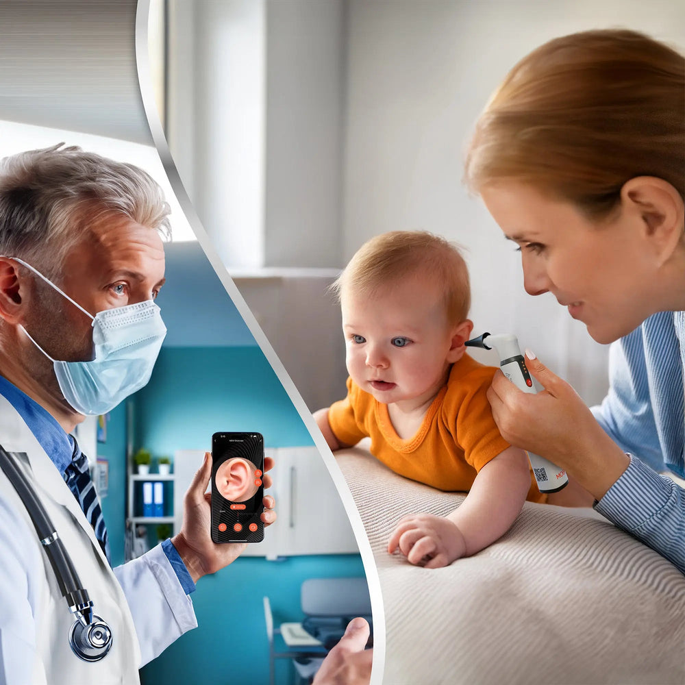 MOBI Ear, Nose & Throat Smart Otoscope Jr. HD Camera-1080P HD Lens,