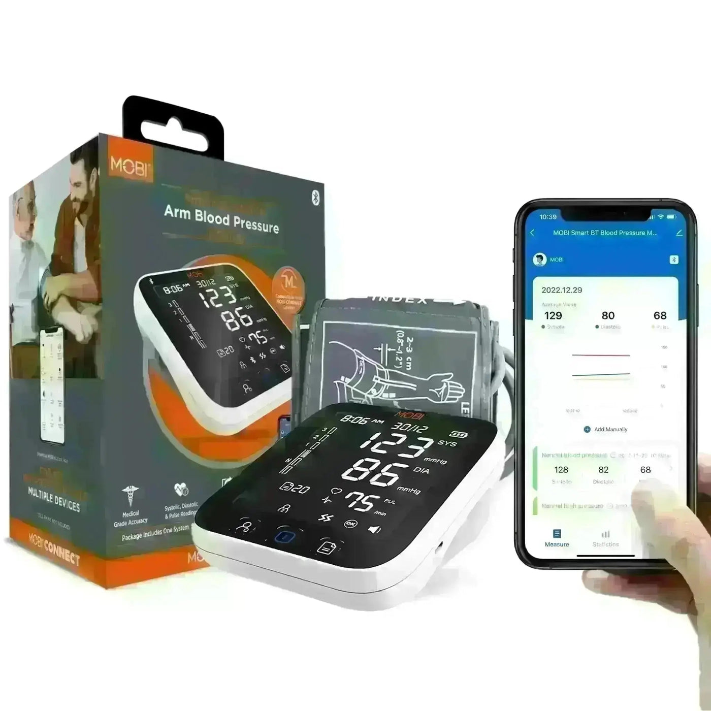 Smart Bluetooth Blood Pressure Monitor - MOBI USA