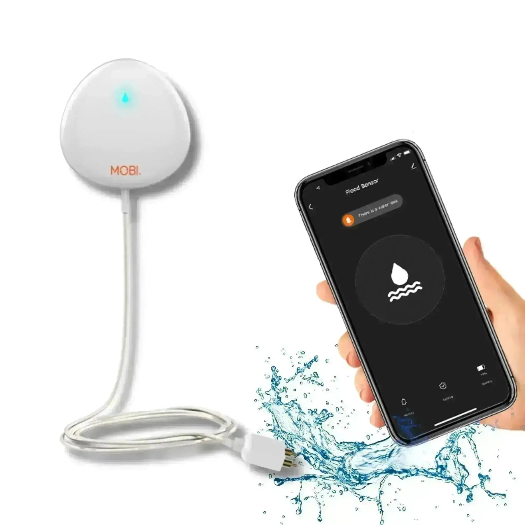 Smart Wi-Fi Water Leak Alert Sensor - MOBI USA